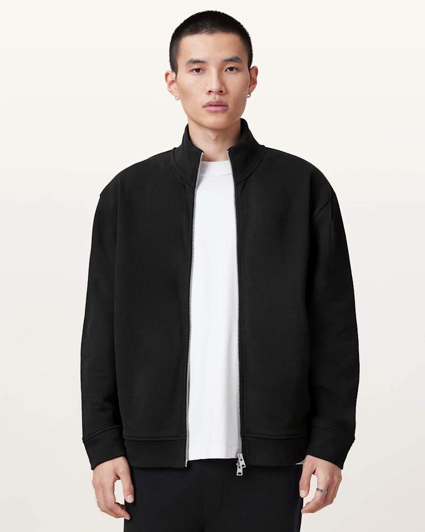 Carson Track Jacket Washed Black | ALLSAINTS